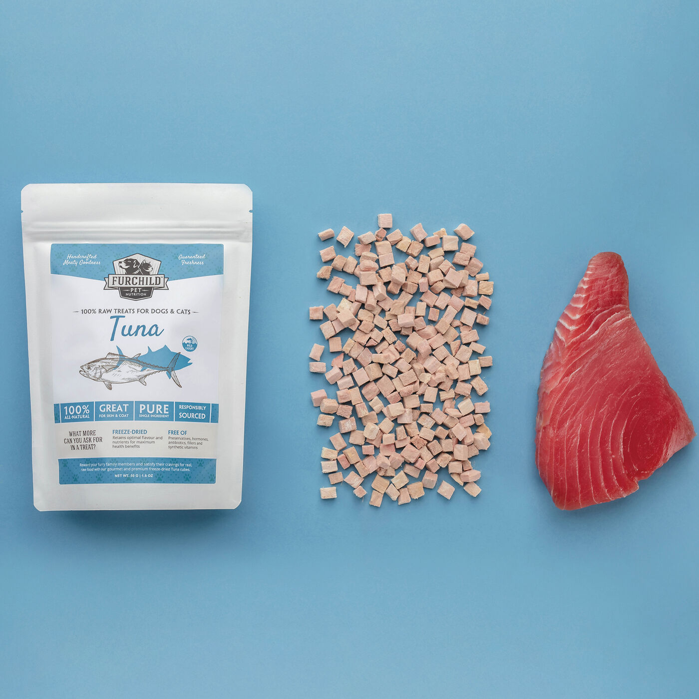 Freeze Dried Raw Tuna Treats for Dogs & Cats in UAE - Furchild